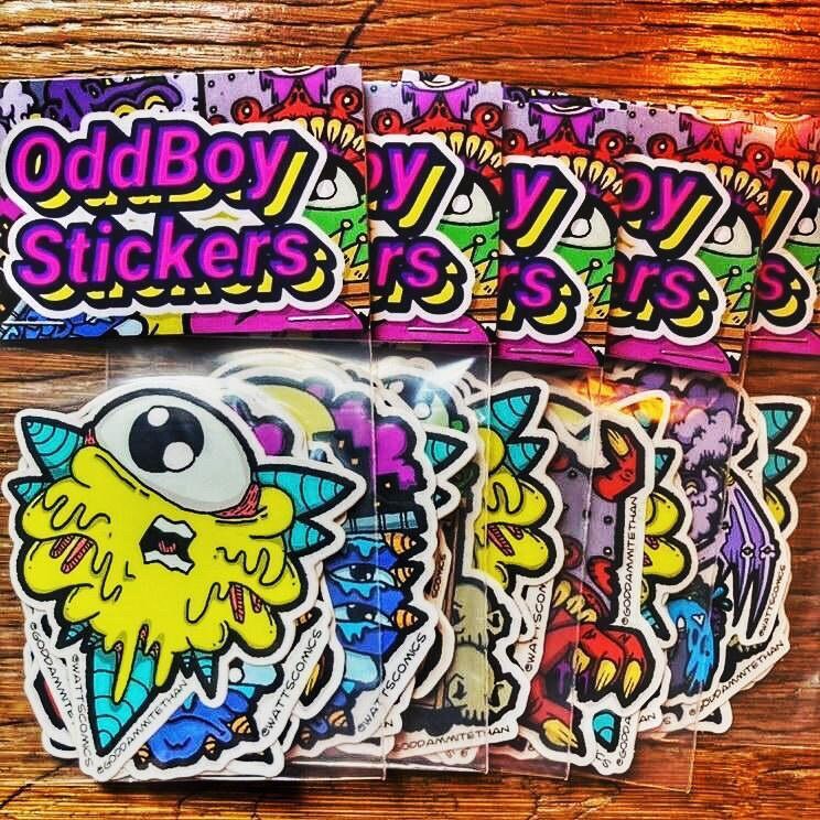 Oddboy Sticker Pack Gen 1, Pack of Five, Graffiti Sticker, Street Art ...