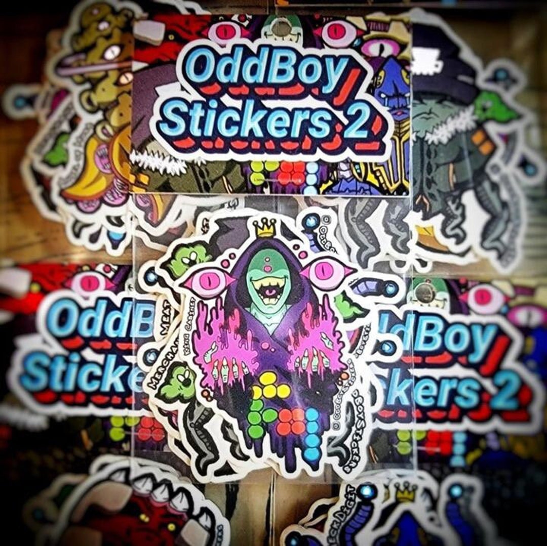 Oddboy Sticker Pack- Gen 2, Pack of Five, Graffiti Sticker, Street Art ...