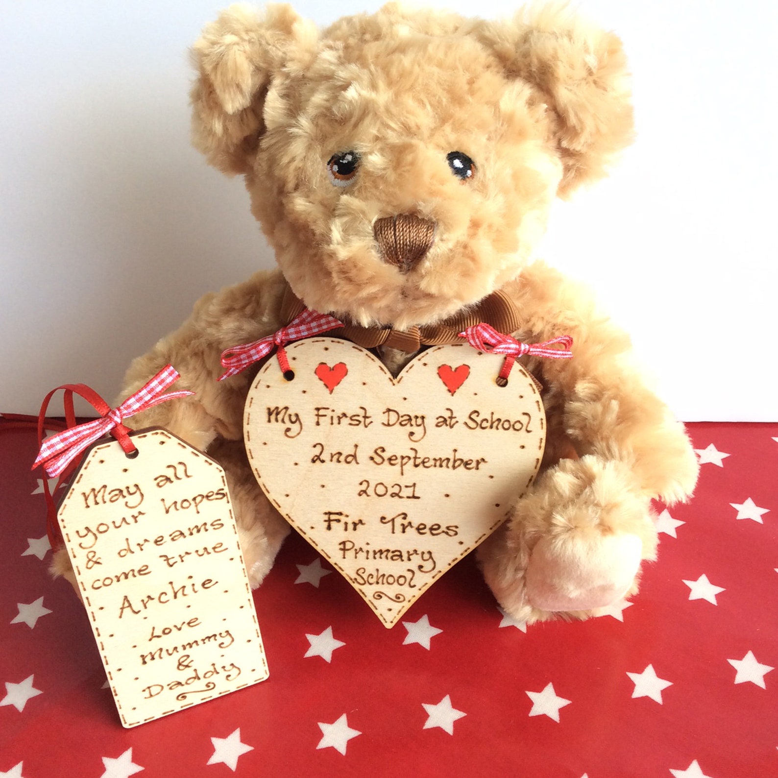 First Day of School Back to School Personalised Teddy Bear - Etsy