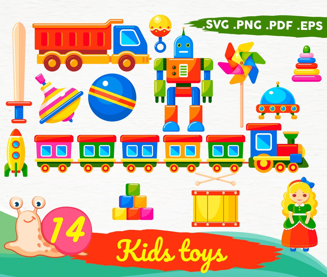Kids Toys Svg,kids Toys Doodle, Teddy Bear Svg, Robt, Dinosaur Svg ...