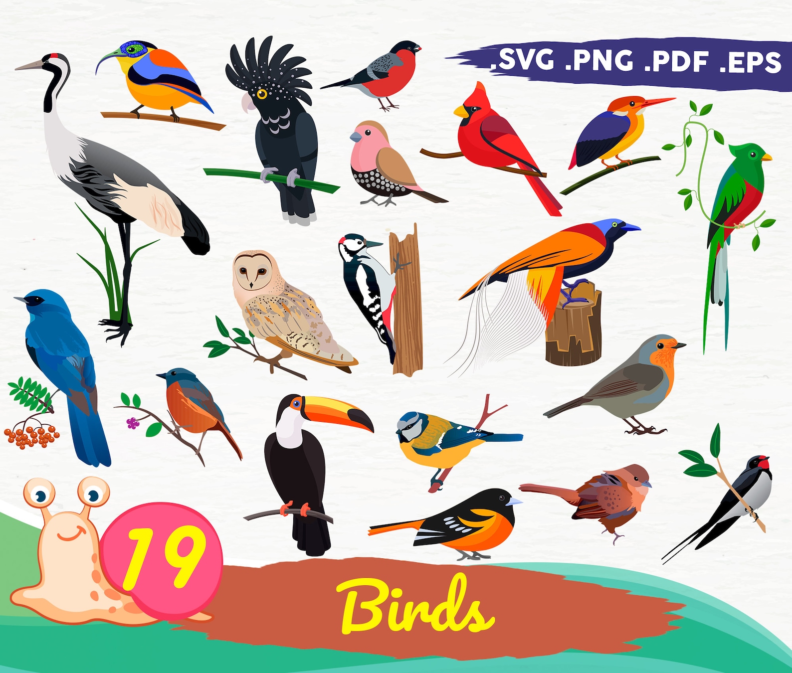 Birds Svg Birds Svgbirds Bundle Svgbirds Svg Files for | Etsy