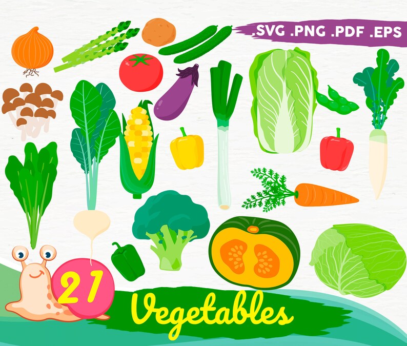 Vegetables Svg,vegetables,bundle, Vegetable,clipart ,vegetables Cut ...