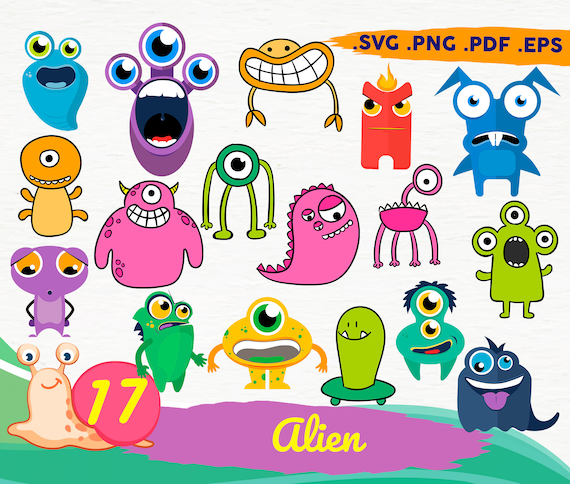Alien SVG Bundle Ufo Svg Aliens File Ufo Png Ufo Eps | Etsy