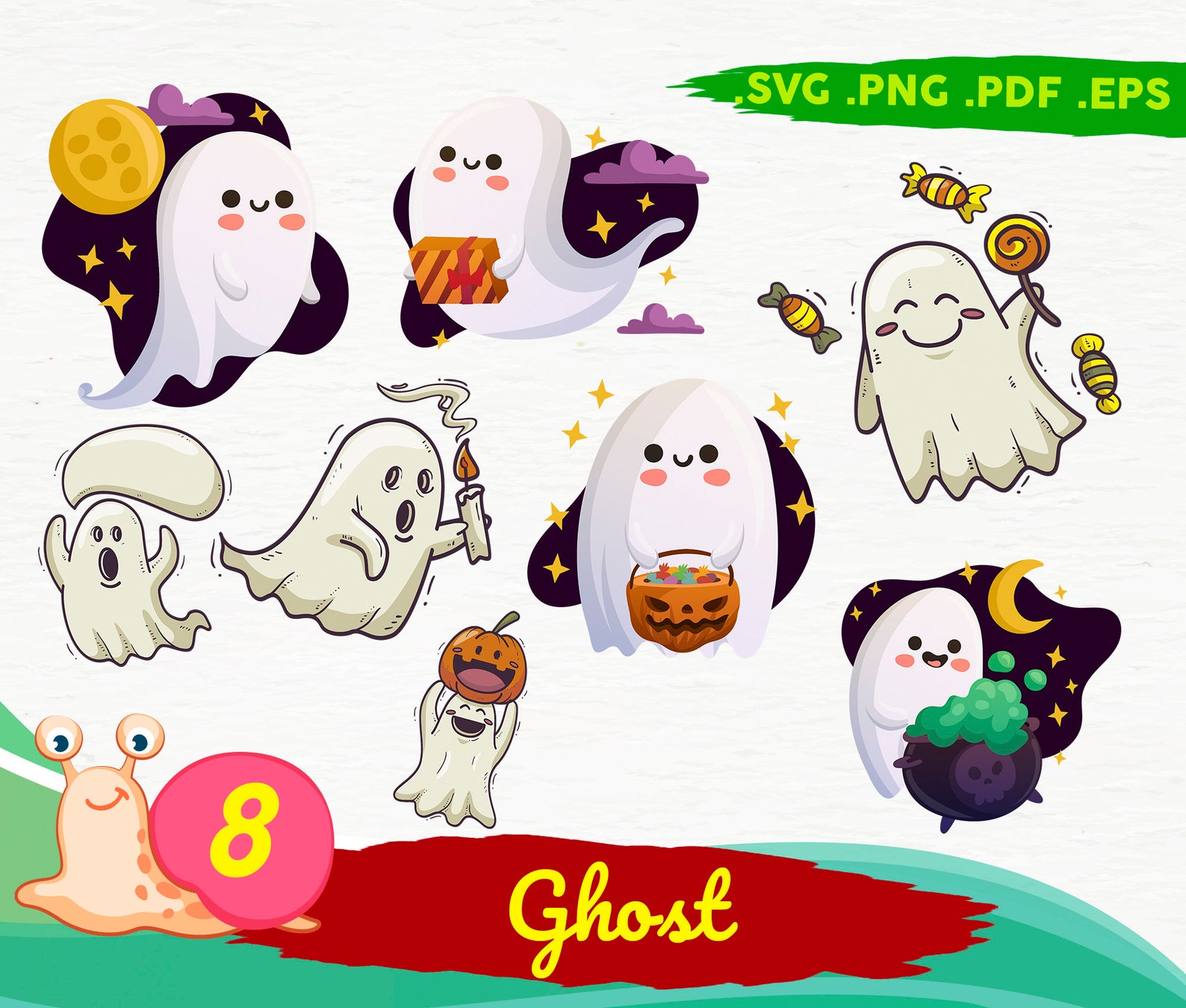 Ghost SVG, Cute Ghost Clipart, Ghost Mask SVG, Spooky Svg, Cool Ghost ...