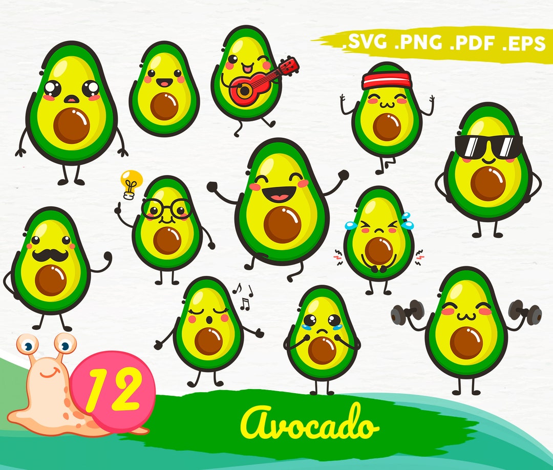 Avocado Svg,avocado Svg File,avocado Clip Art,avocados,vegetable Svg ...