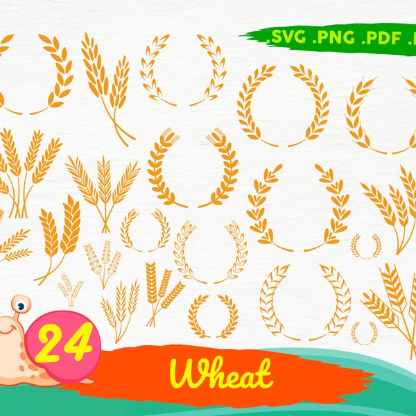 Wheat Svg - Etsy