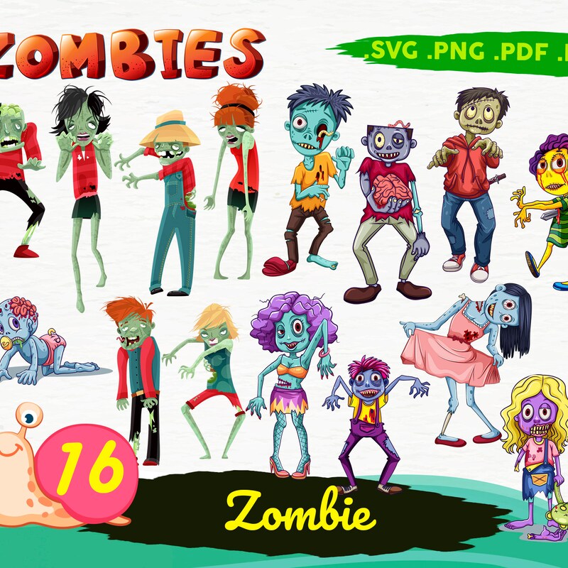 Zombie Svg Files - Etsy