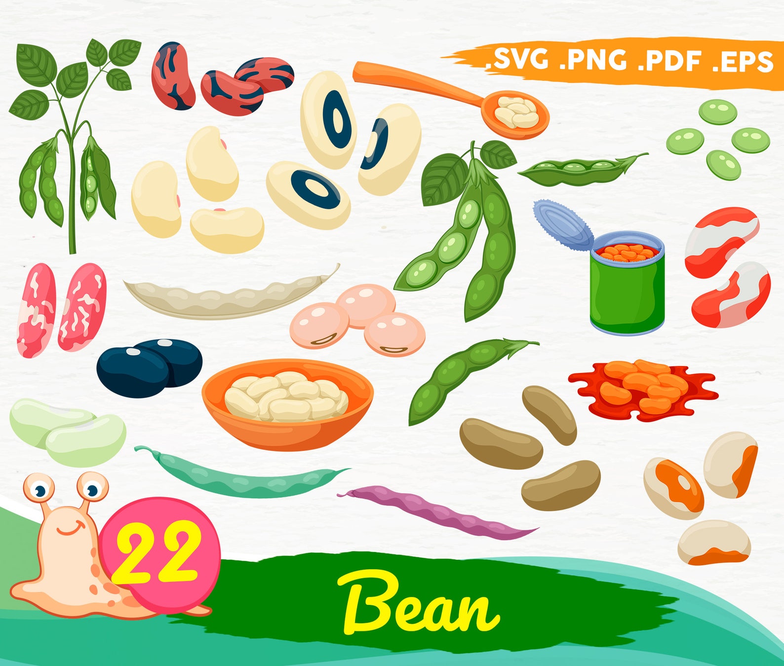 Bean Svg,green Beans, Green Beans Svg, Green Beans, Green Beans Clip ...
