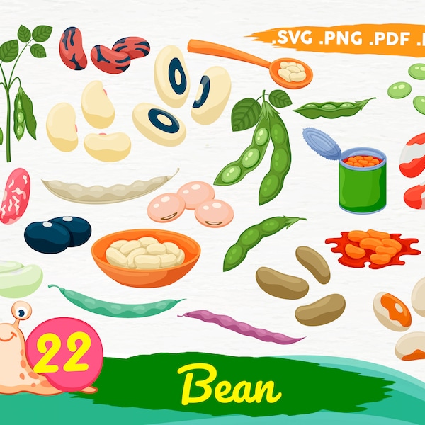 Green Bean Svg - Etsy