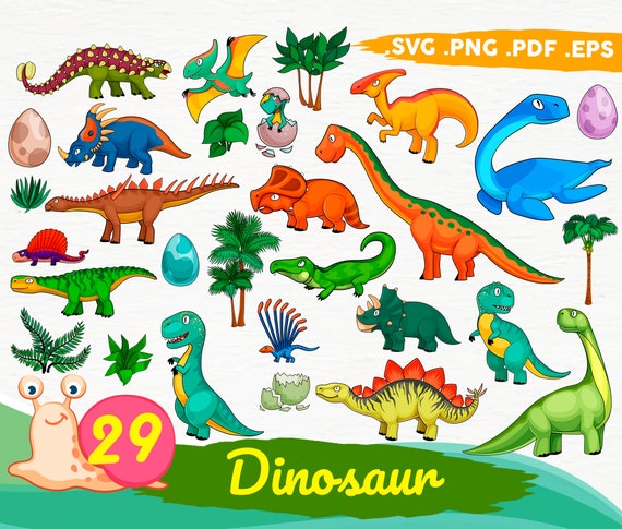 Dinosaur Svg Dinosaur Svg Bundle Dinosaur Clipart Dinosaur - Etsy