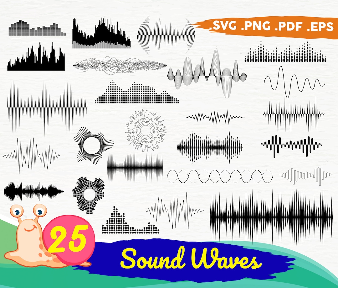 Sound Wave SVG, Wave Svg, Music Svg, Music Waves Svg, Audio Recording ...
