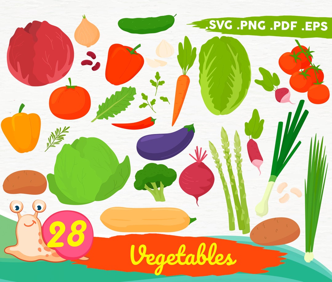 Vegetables Icons, Hand Drawn Fruits Vegetables Svg Bundle,food Svg ...