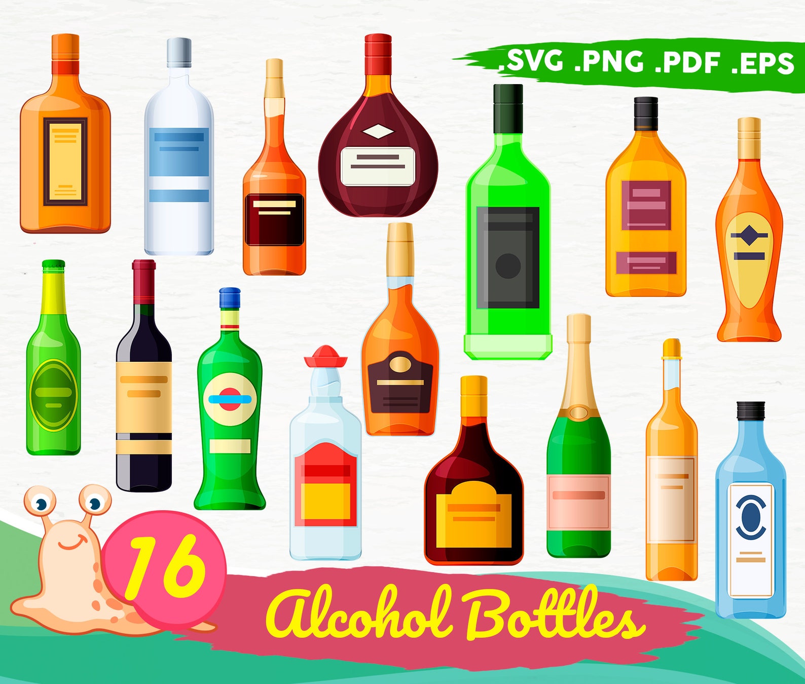 ALCOHOL SVG Bundle,alcohol Bottle Svg,bottle Svg,wine Personal ...