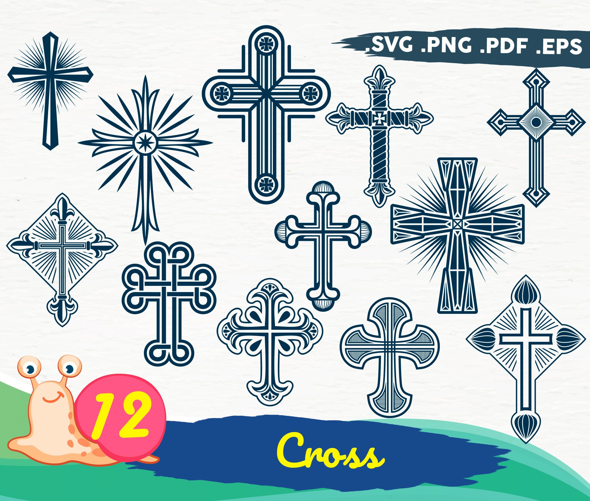 Baptism Cross Vector