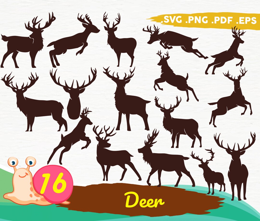 Deer Svg,deer Bundle Svg, Deer Svg, Mountains Svg File, Camping Svg ...