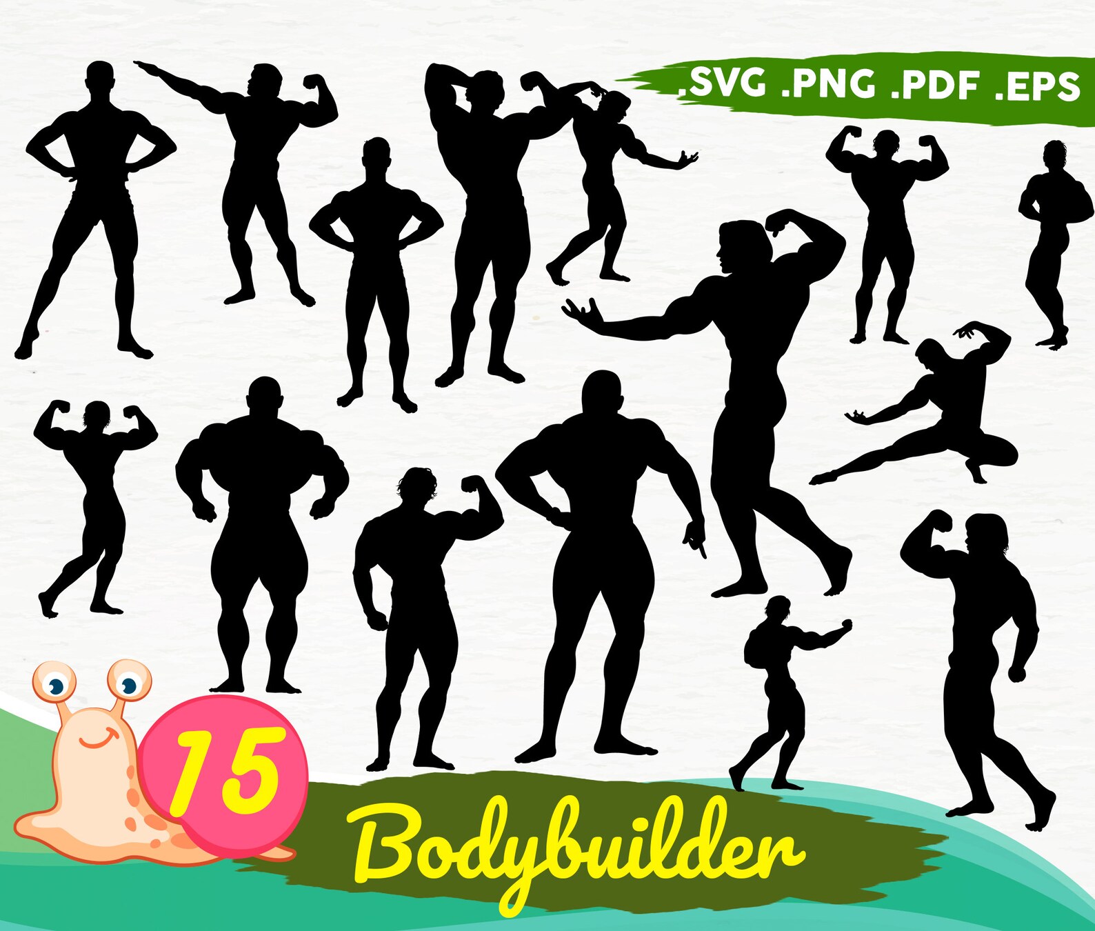 Bodybuilding Silhouette, Bodybuilding Svg, Bodybuilder Svg ...