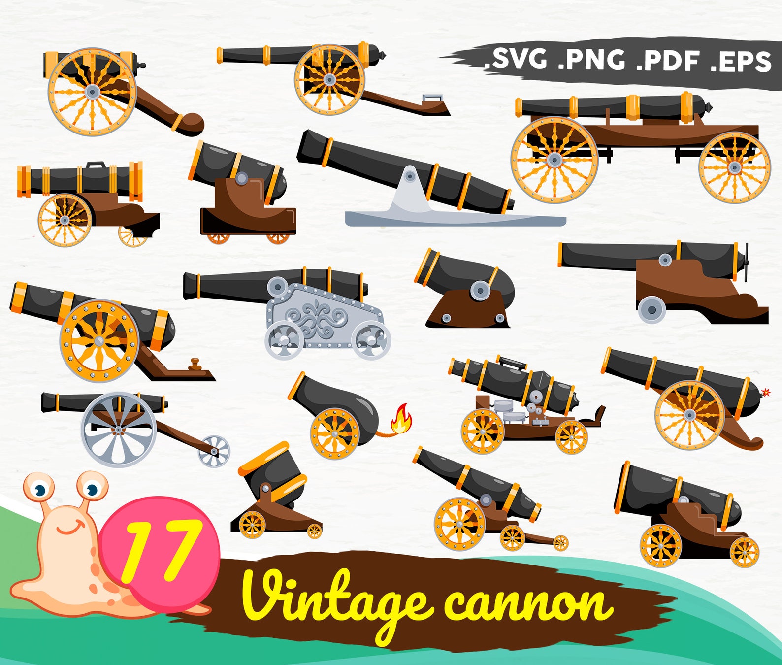 Cannon SVG, Cannon Vector, Cannon Cut File, Cannon Clipart, Cannon ...
