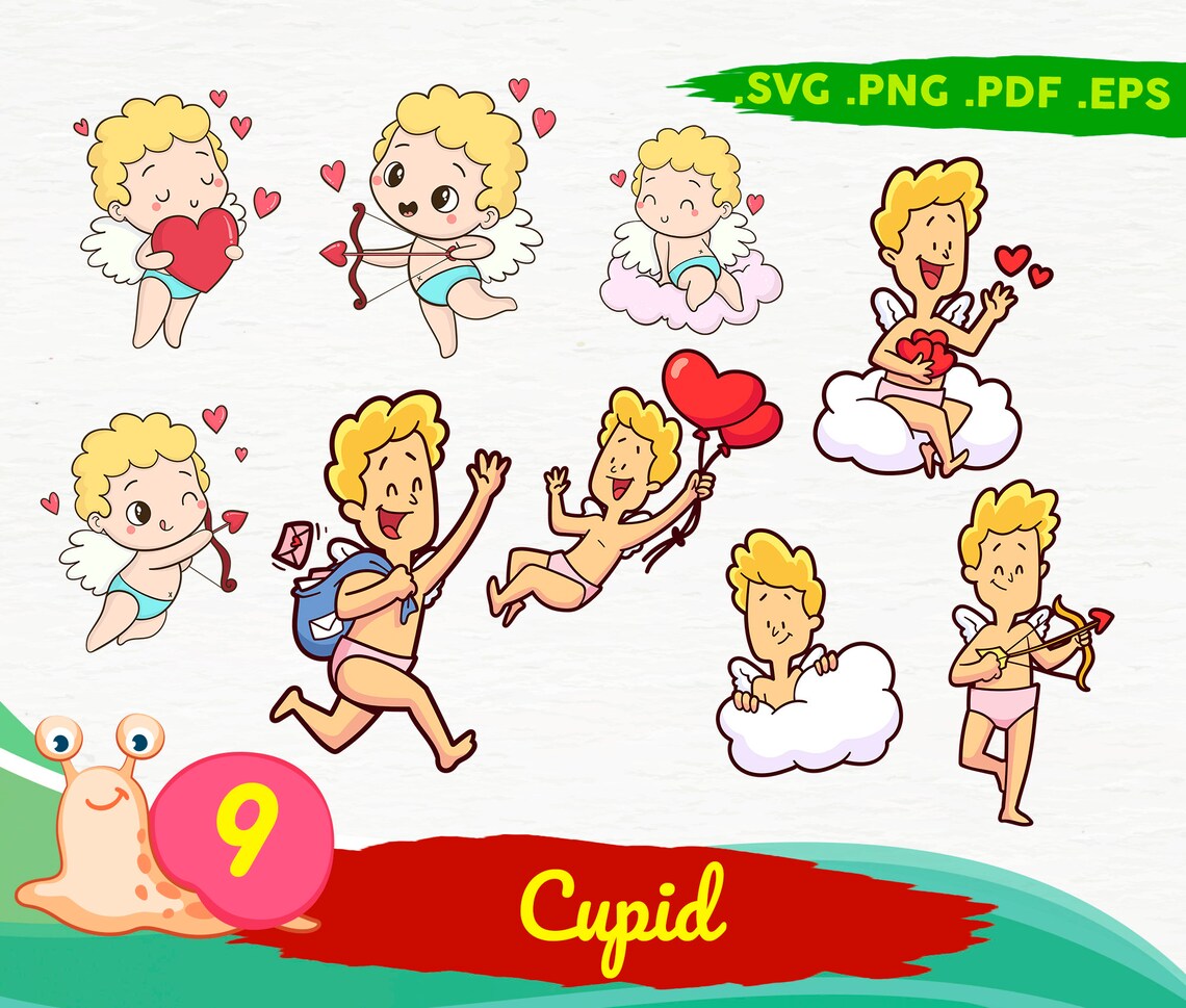 Cupid SVG Valentine Svg Valentines Day Svg Love Svg - Etsy