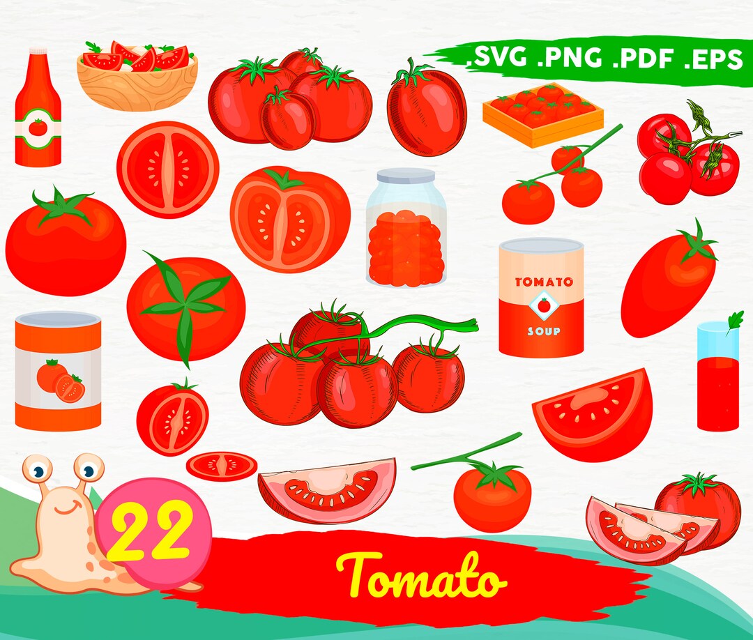 Tomato SVG Bundle, Tomato SVG, Tomato Clipart, Vegetables Svg,tomato ...