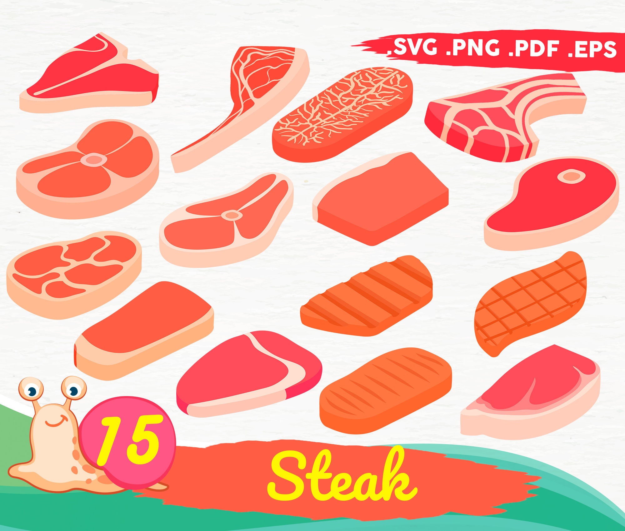 Steak Svg, Steak SVG, Beef Svg, BBQ Svg, Steak Clipart, Steak Files for ...