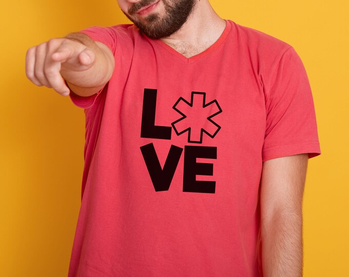 Love Star of Life ,love Svg, Medical EMT, Paramedic Symbol , Love EMS ...