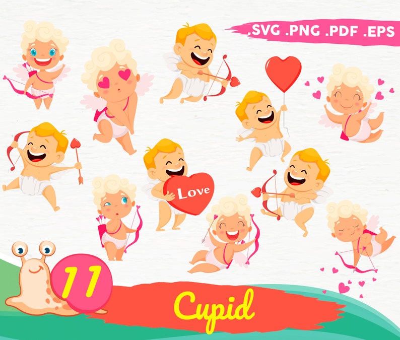 Cupid SVG Valentine Svg Valentines Day Svg Love Svg - Etsy