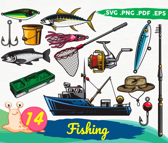 Fishing Bundle Svg Fishing Svg Fish Svg Fisherman Svg | Etsy