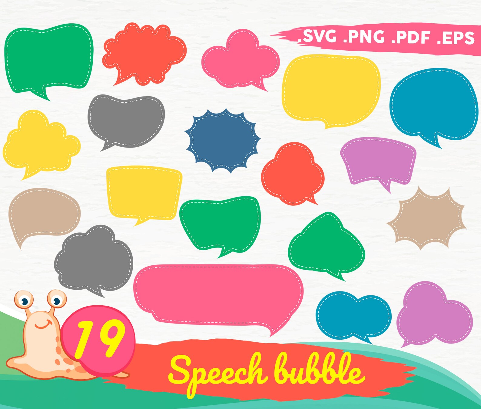 Speech Bubble Svg, Thought Bubbles Svg,bubble Clip Art, Speech Png ...