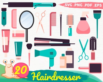 170 HAIR SALON SVG Bundle Hairdresser Graphic Svg Barber - Etsy