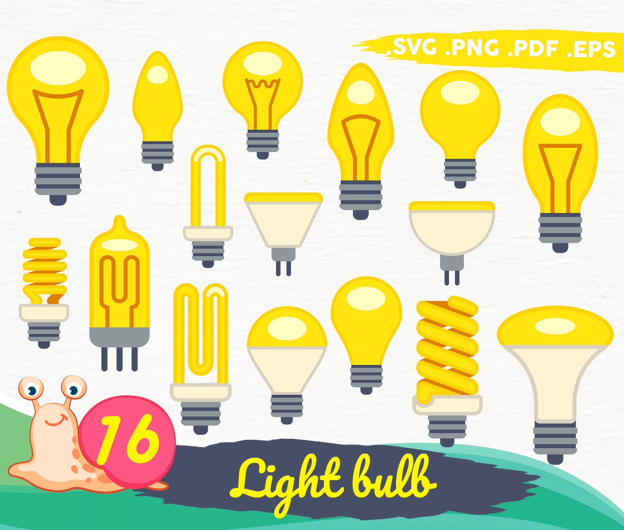 Light Bulb Svglight Bulb SVG Bundle Light Bulb SVG Clipart - Etsy