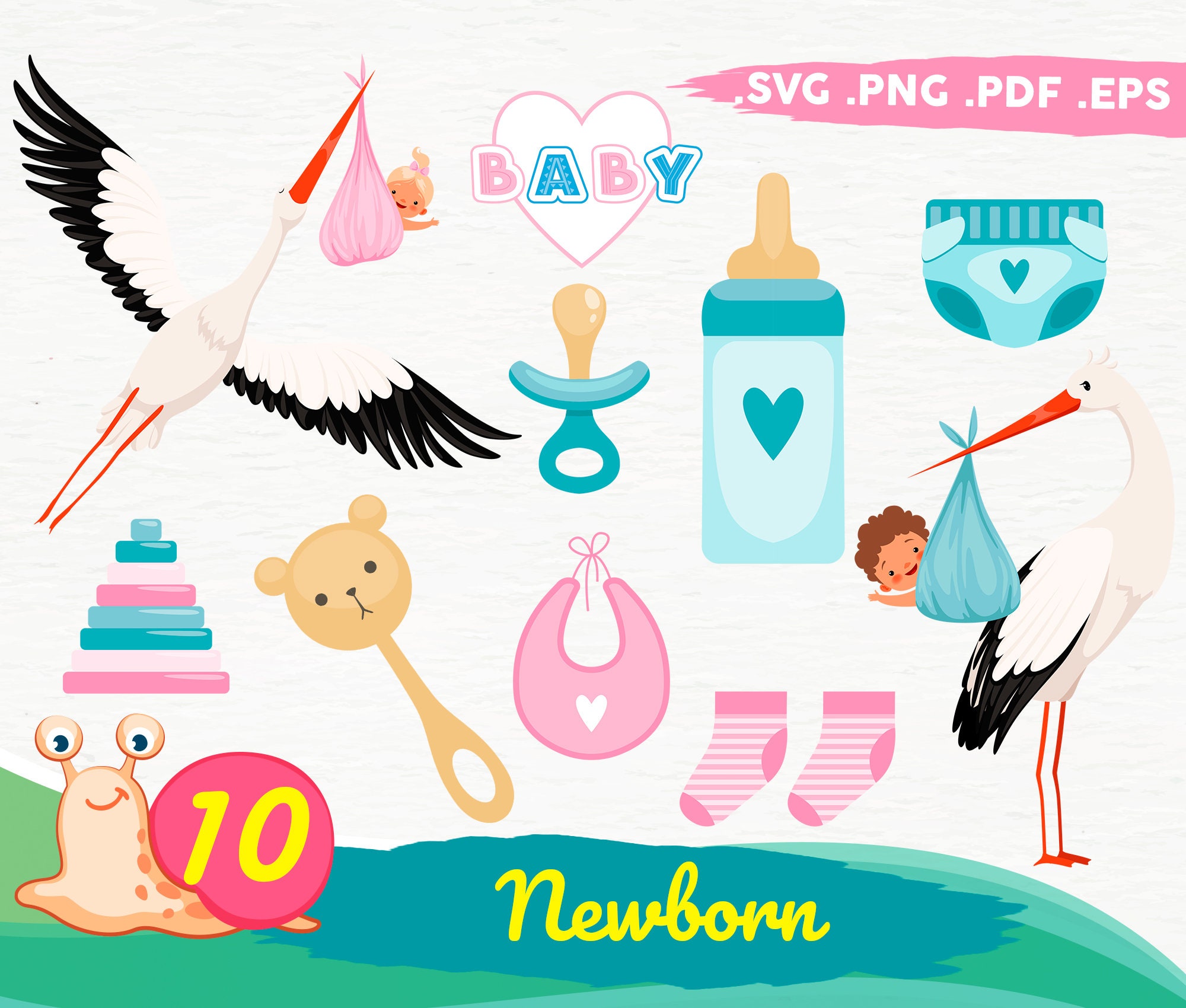 Bébé SVG, svg nouveau-né, svg douche de bébé, bébé svg bundle, sucette ...