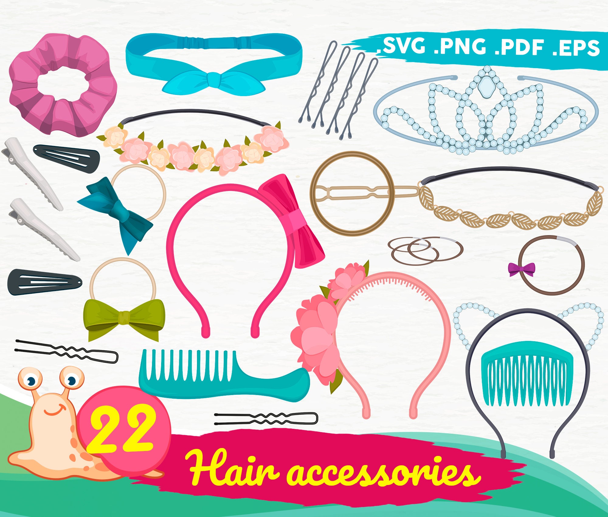 Hair Supplies Clipart