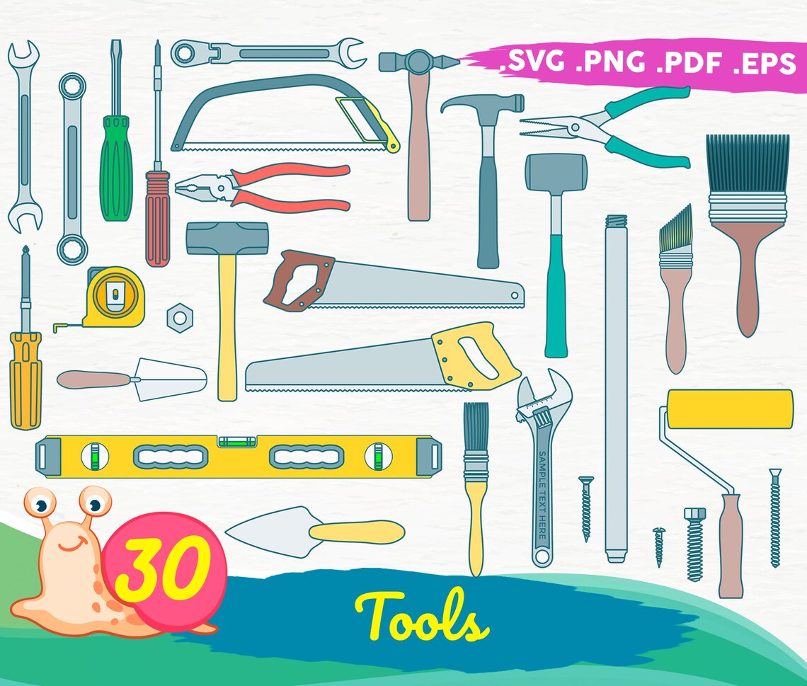 TOOLS SVG Digital Download, Mechanical Tools, Tools Silhouette, Tools ...