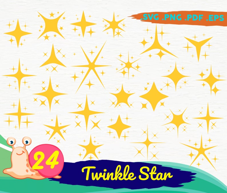 Twinkle Star Svg, Stars SVG Bundle, Star Vector, Shooting Stars Svg ...