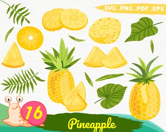 Pineapple Monogram SVG, Pineapple, Monogram Frames SVG, Summer Svg, Svg ...