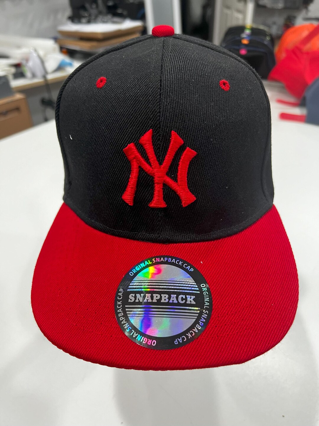 Snapback Hat With 3D Puff Embroidery NY Yankees Custom Baseball Cap, - Etsy