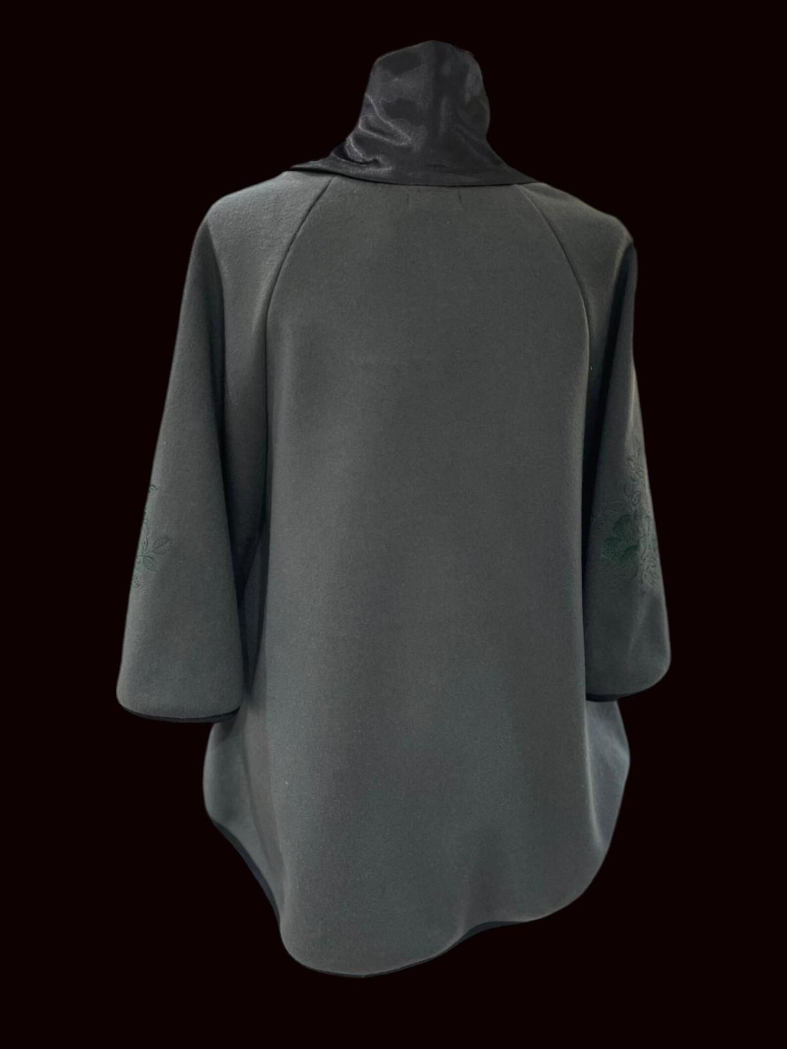 Handmade Poncho Jacket With Sleeves - Opens Like a Coat - Etsy