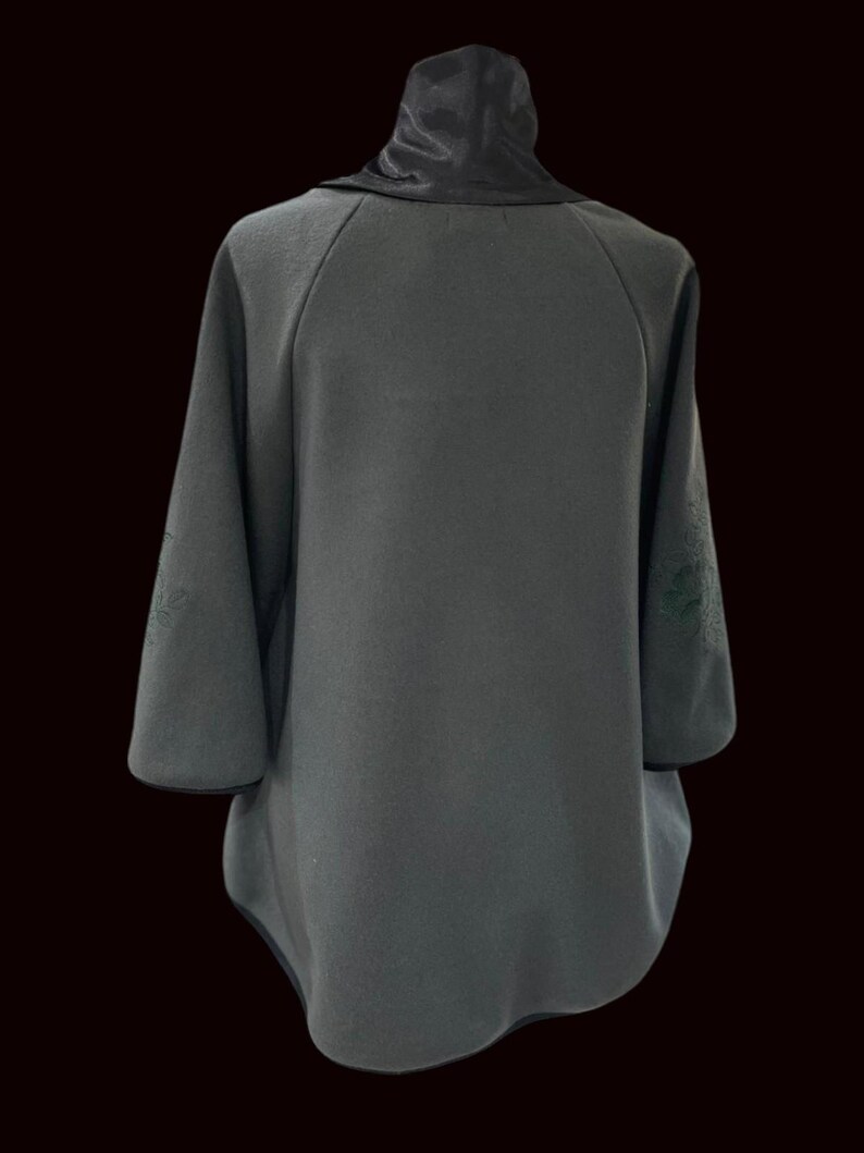 Handmade Poncho Jacket With Sleeves - Opens Like a Coat - Etsy