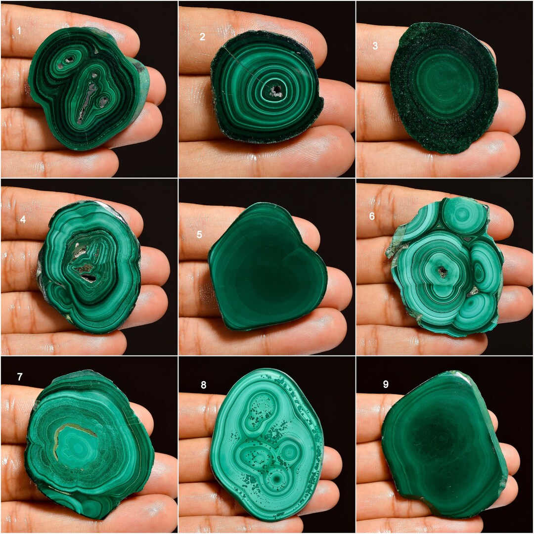 Natural Malachite Slab Healing Crystals Crystal Malachite - Etsy