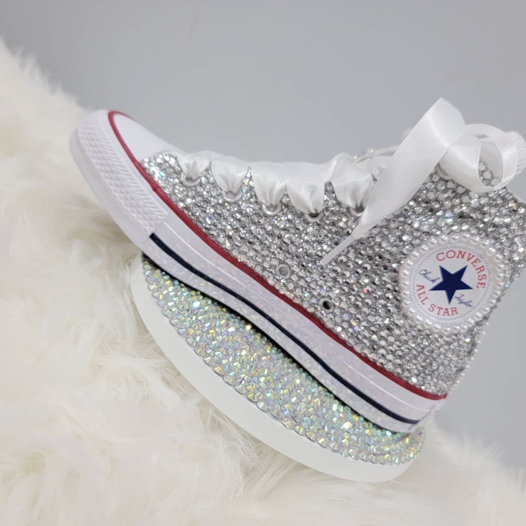 Custom Bling Rhinestone Converse - Etsy