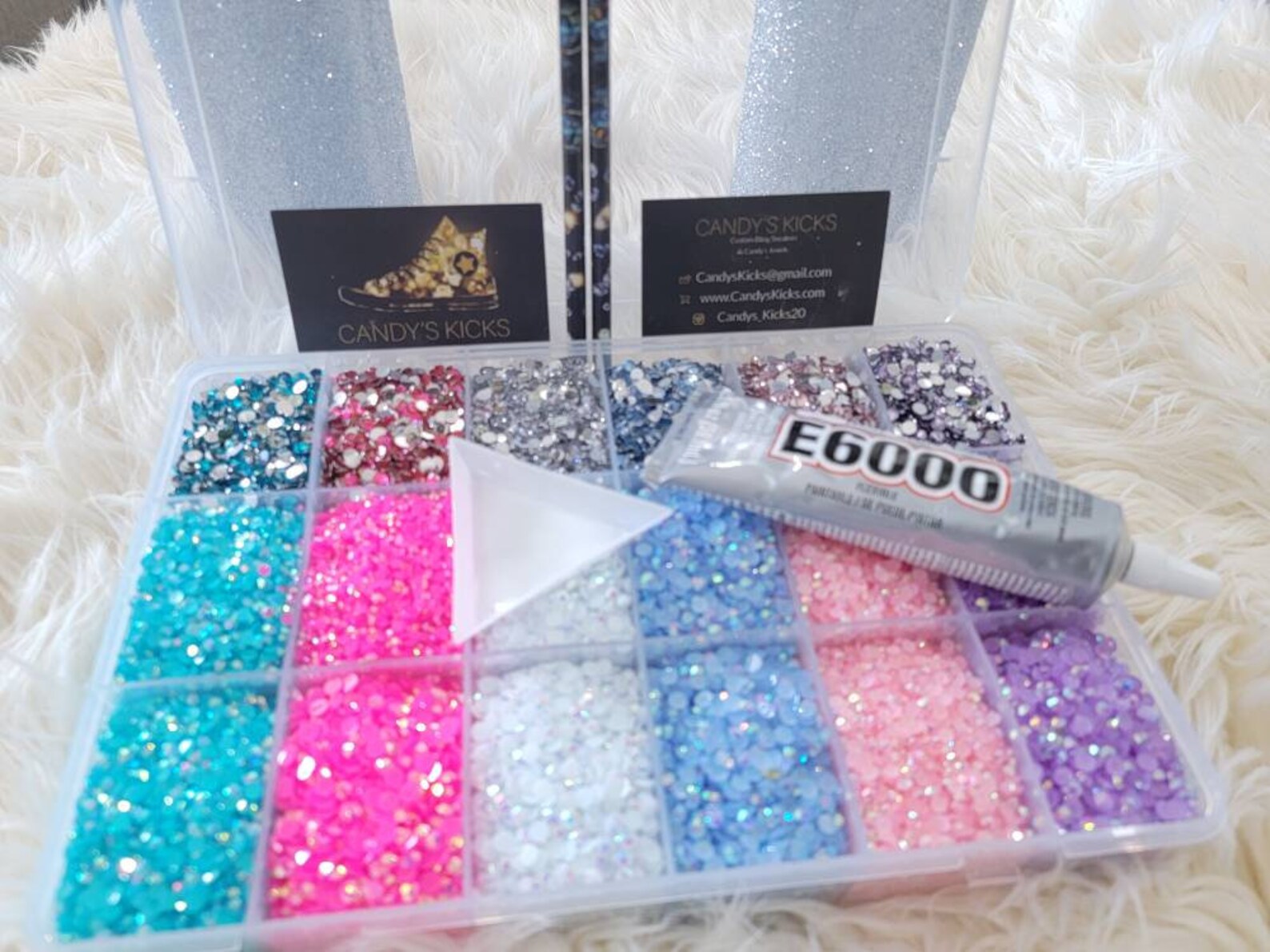 Large AB Flatback Jelly and Resin Rhinestone Kit / DIY Bling Kit ...