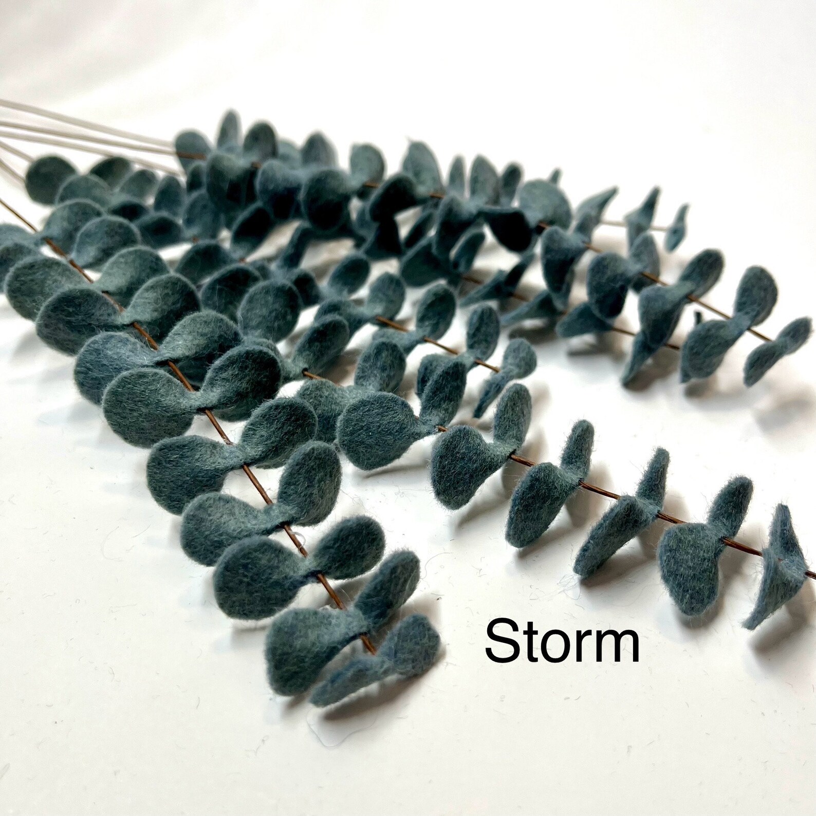 14” Eucalyptus Felt Stems, Felt Greenery, Felt Florals, Flower Bouquet ...