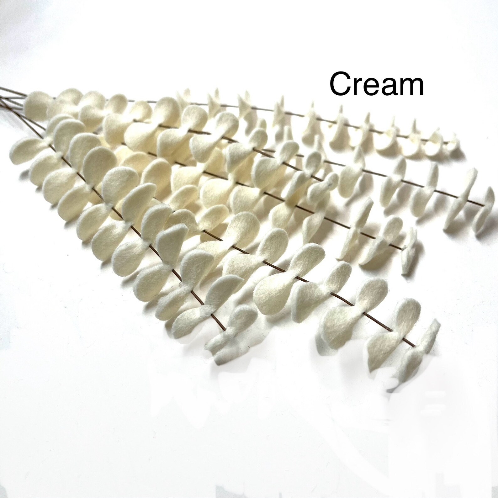 14” Eucalyptus Felt Stems, Felt Greenery, Felt Florals, Flower Bouquet ...