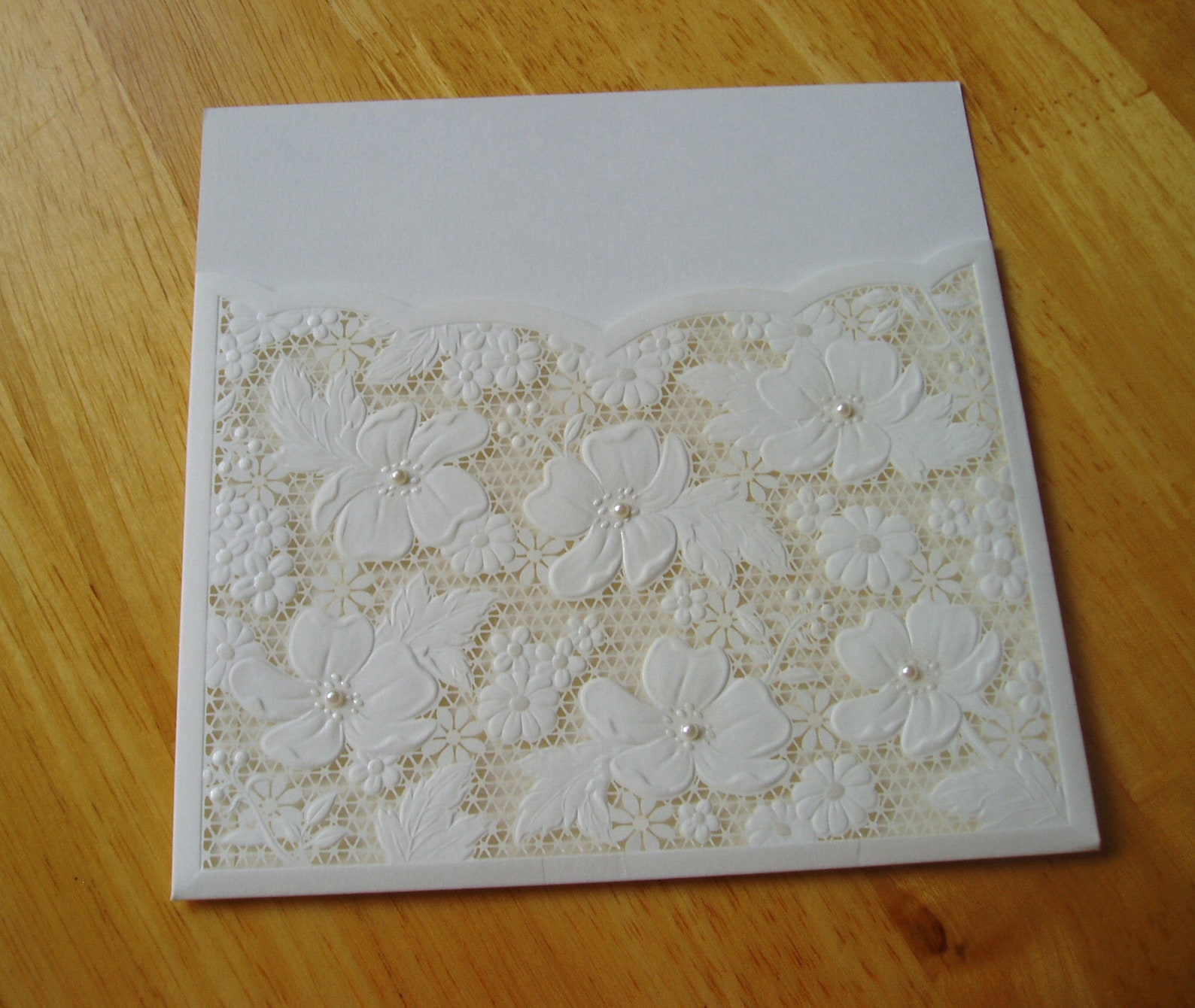 11 Pocket Invitations With Envelopes. Laser Cut Invitations With Pearl ...