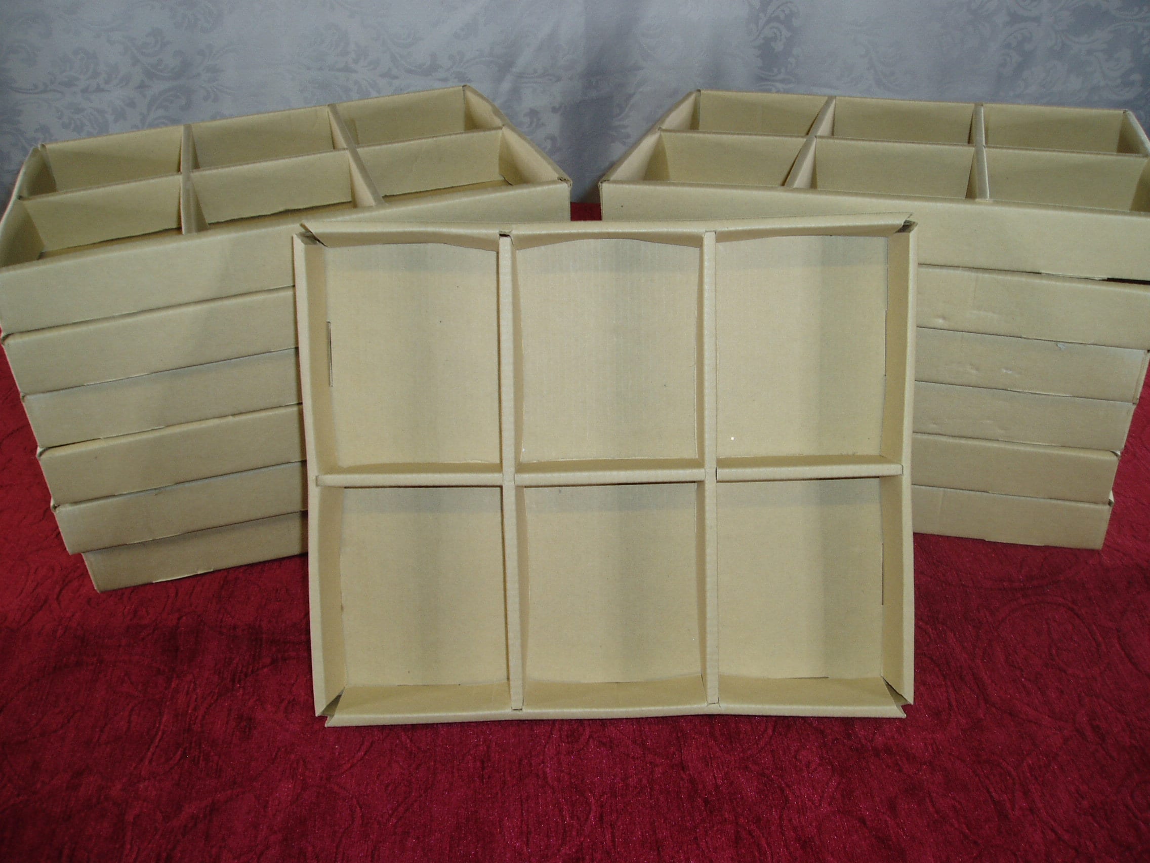 13 Cardboard Storage Containers. Craft Storage - Etsy