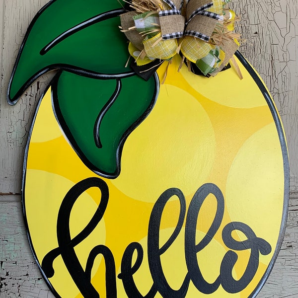Lemon Door Hangers - Etsy