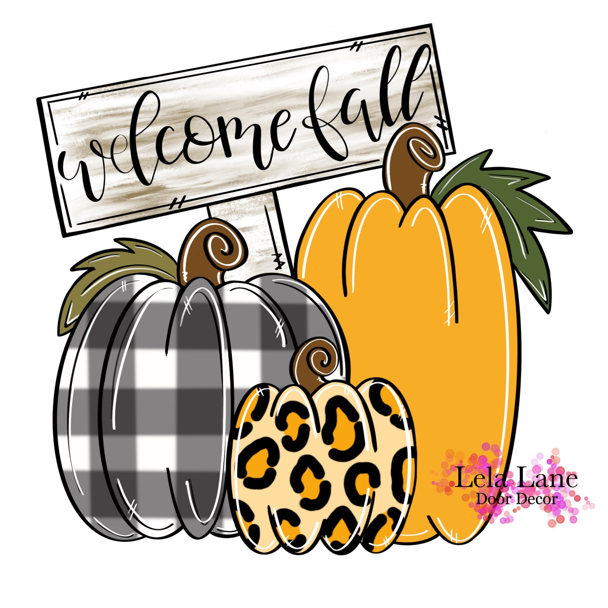 Template: Welcome Fall Pumpkins - Etsy