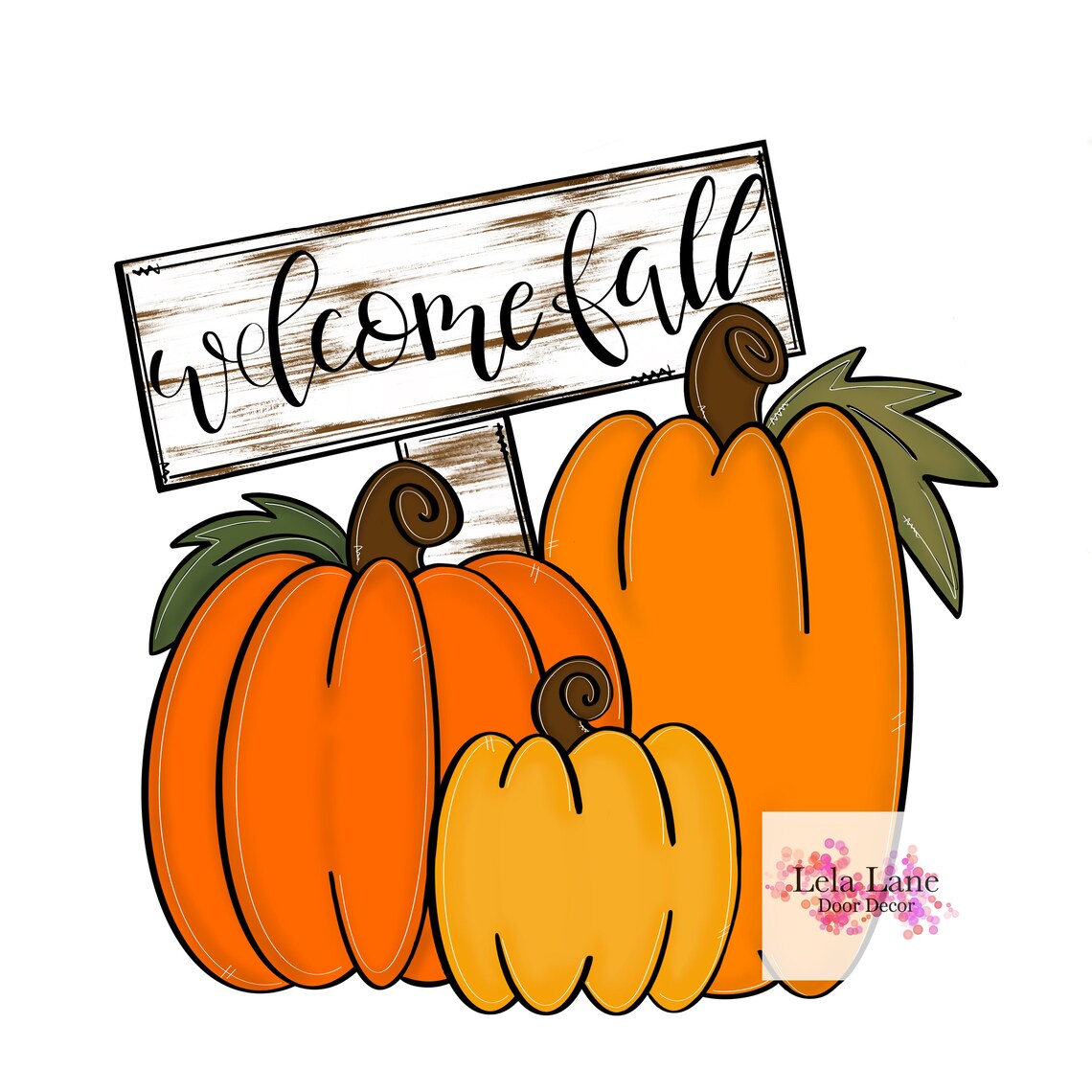 Template: Welcome Fall Pumpkins - Etsy