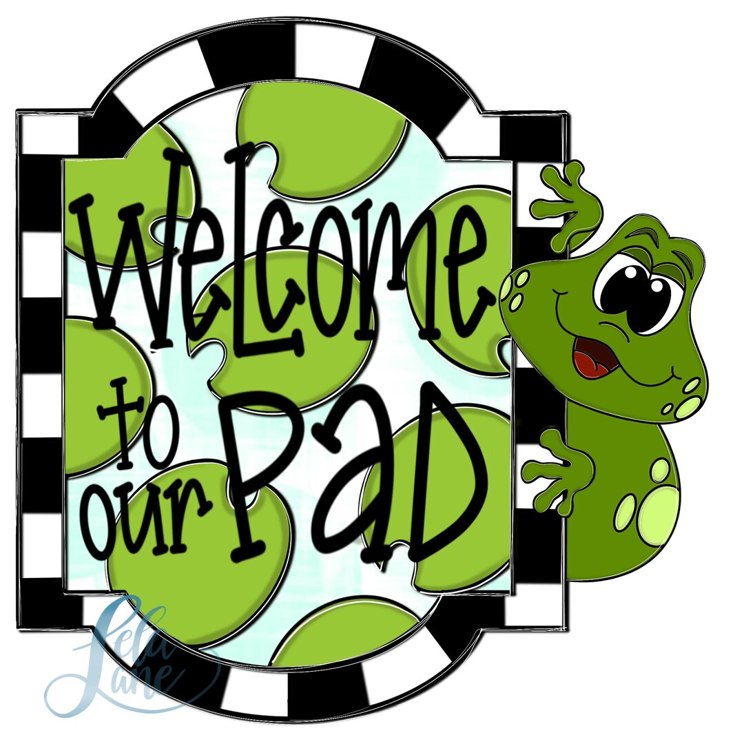 TEMPLATE: Welcome | Welcome to Our Pad | Frog | Template - Etsy