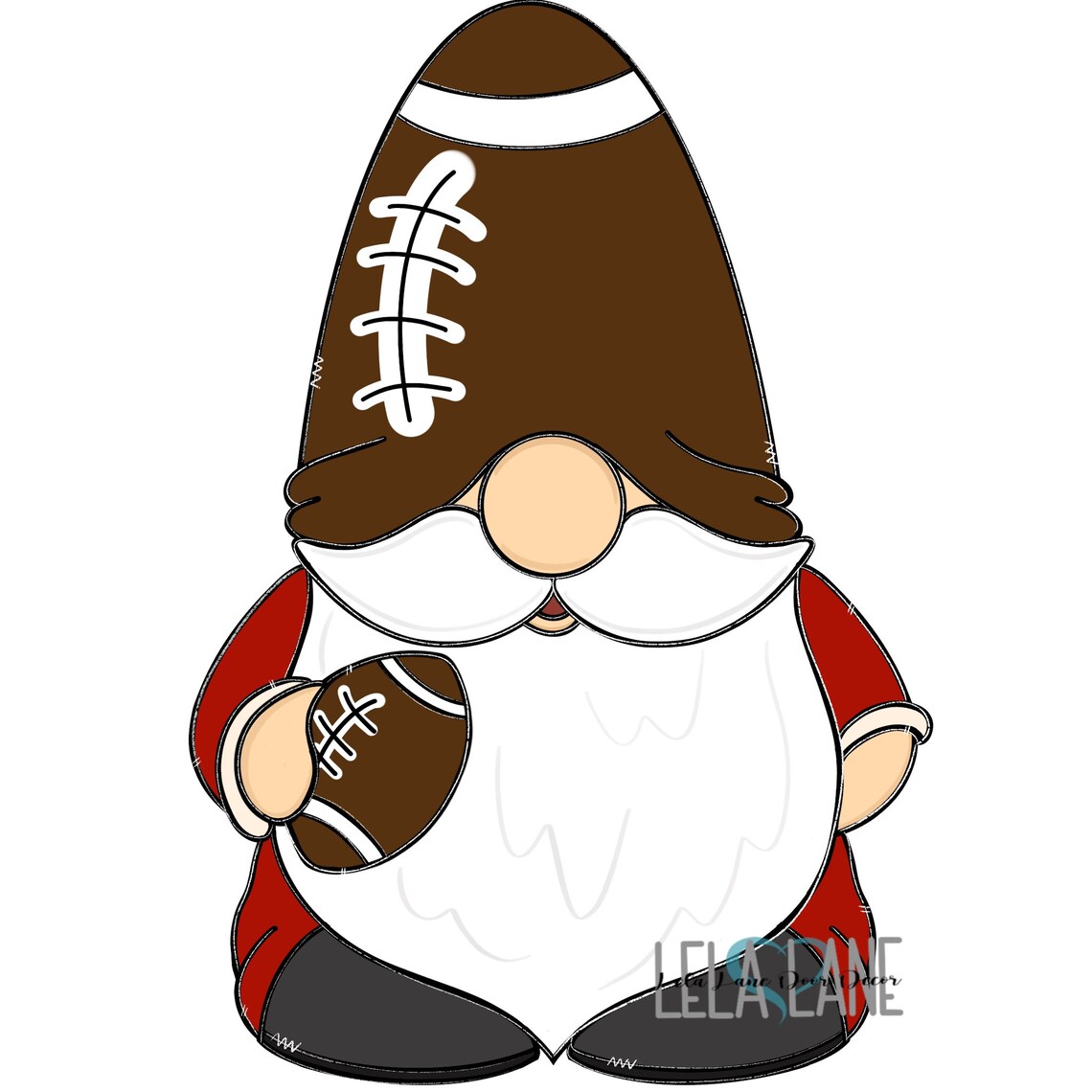 TEMPLATE: Football Gnome - Etsy